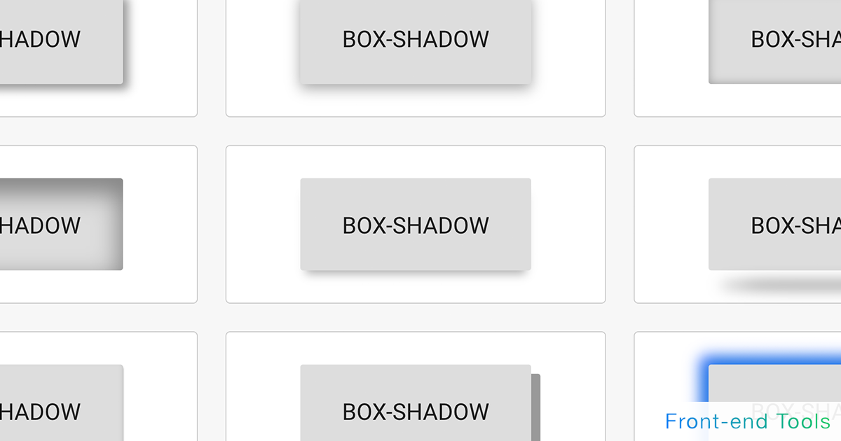 CSS Box shadow Generator Front end Tools High performance And